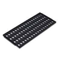 China Durable PC JEDEC IC Tray 322.6x135.9x9.5 mm Cavity 11.31x27.68 mm Reusable Semiconductor Protection for sale