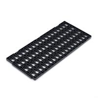China Durable PC JEDEC IC Tray 322.6x135.9x9.5 mm Cavity 11.31x27.68 mm Reusable Semiconductor Protection for sale