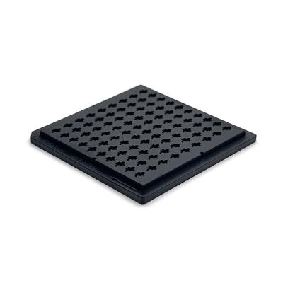 China Anti-Static Reusable Waffle Pack Chip Trays 50.8x50.8mm Customizable Cavity for Semiconductor ICs for sale