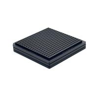 China ESD-Safe Waffle Pack Chip Tray 50.7x50.7mm 408 Cavities for Semiconductor Storage for sale