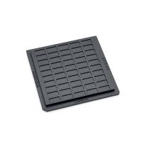 China Waffle Pack Chip Trays made from anti static materials to ensure safe handling and storage of delicate semiconductor IC chips for sale