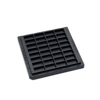 China Anti-Static Reusable Cleanroom-Grade Waffle Pack Chip Trays for Semiconductor IC Protection for sale