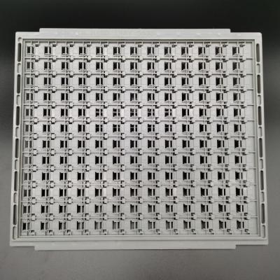 China White ABS Anti-Static IC Carrying Trays with Custom Cavity Sizes - ISO Certified Reusable Electronic Component Packaging for sale