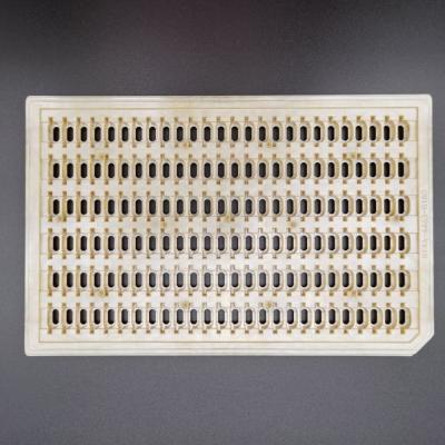 China Dark Yellow PEI ESD Anti-Static Tray 280x180x13.7mm for IC Connectors with 96 Cavities for sale