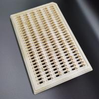 China Dark Yellow PEI ESD Anti-Static Tray 280x180x13.7mm for IC Connectors with 96 Cavities for sale