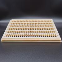 China Dark Yellow PEI ESD Anti-Static Tray 280x180x13.7mm for IC Connectors with 96 Cavities for sale