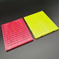 China Permanent ESD Static Colorful Tray for Optical Filters - 0.4mm Flatness, 96 Cavity Capacity, PEI Material for sale