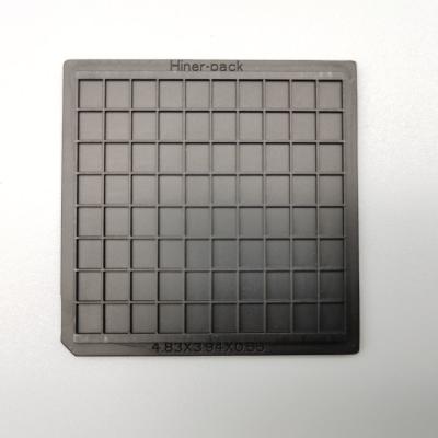 China 2-inch Waffle Pack IC Chip Tray - 80 PCS Capacity, 0.2mm Flatness, High Temperature Resistant for sale