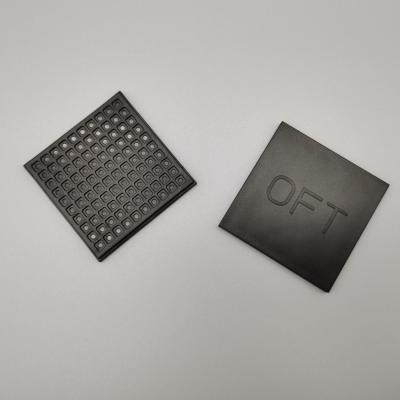 China Black ESD Anti-Static IC Chip Tray 50x50x5mm with 100-PCS Capacity and High Temperature Resistance for sale