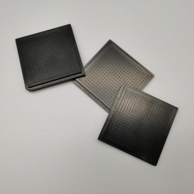 China Permanent Anti-Static Chip Trays for Tiny Dies 50.7x50.7x4mm with 0.46mm Cavity Size and 1.0x10⁴-1.0x10¹¹Ω Resistance for sale