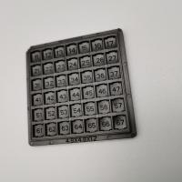 China Digital Array Waffle Pack Chip Trays 50x50x5mm Anti-Static ABS with 42 Cavities for Electronic Components for sale