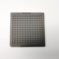 China Traditional Black 2 Inch Waffle Pack Chip Trays - 50.7x50.7x4mm ABS ESD Protection for Electronic Components for sale