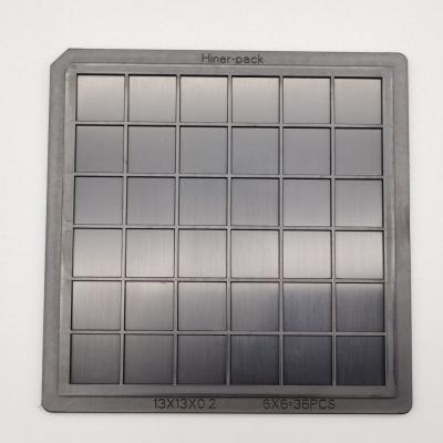 China ABS MPPO Waffle Pack Bare Die Tray 36 PCS 101.57×101.57×3mm Optical Device Packaging for sale