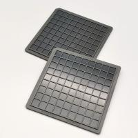 China 4 Inch MPPO Matte Surface Waffle Pack Chip Trays - 101.57×101.57×3mm with 81 Cavities for Bare-Die Packaging for sale