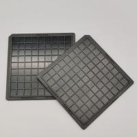 China 4 Inch MPPO Matte Surface Waffle Pack Chip Trays - 101.57×101.57×3mm with 81 Cavities for Bare-Die Packaging for sale