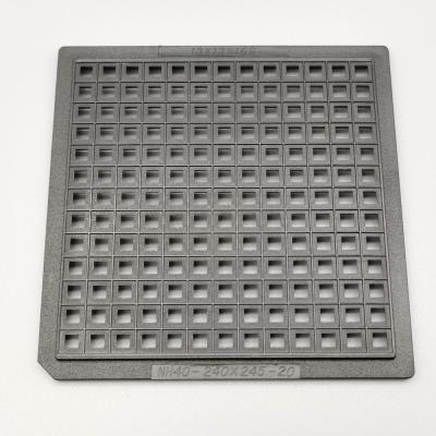 China Customized Waffle Micro Electronic Component Tray 2-4 Inch ESD Protection 0.2-0.3mm Flatness for sale