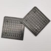 China 4 Inch Waffle Pack Chip Trays with 63 Pockets 6.62×8.29×0.8mm ESD Anti-Static Protection for Electronic Components for sale