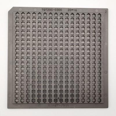 China 4 Inch ESD Waffle Pack Trays with Tunneling Shape - 320 Cavity Capacity, 0.3mm Flatness for IC Components for sale