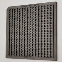 China 4 Inch ESD Waffle Pack Trays with Tunneling Shape - 320 Cavity Capacity, 0.3mm Flatness for IC Components for sale