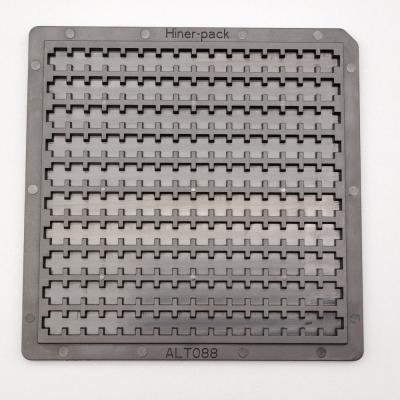 China ESD IC Chip Tray 3.5×6.6×2.5mm Pocket Size for Electronic Component Storage and Transshipment for sale