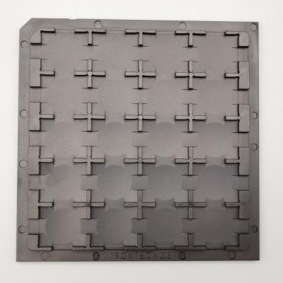China SGS Standard Electronic Components Tray 10×19×2.3mm Pocket Size with Anti-Static Performance for Semiconductor Packaging for sale
