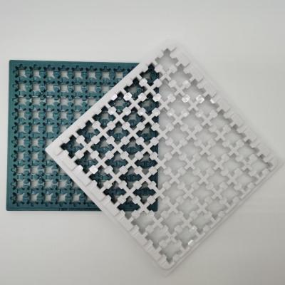 China RoHS Compliant Anti-Static Electronic Component Trays - Custom Sizes 2-4 Inch with 10⁴-10¹¹ Ohm ESD Protection for sale