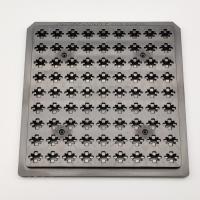 China OEM 4 Inch Reusable Electronic Components Tray - 81 PCS Matrix, 1.0x10^4-1.0x10^11 Ω Resistance, Corrosion Resistant for sale