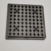 China OEM 4 Inch Reusable Electronic Components Tray - 81 PCS Matrix, 1.0x10^4-1.0x10^11 Ω Resistance, Corrosion Resistant for sale