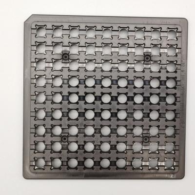 China 4 Inch IC Loading Tray with 81 Cavity Matrix | Anti-Static PC Material | HN21025 Model for Electronic Components for sale