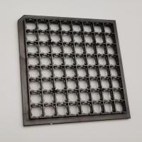 China Heat Resistant IC Electronic Components Tray 81PCS 4 Inch with 1.0×10⁴-1.0×10¹¹Ω Resistance for Military Industry for sale