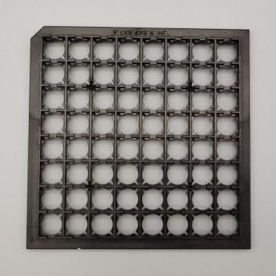 China Heat Resistant IC Electronic Components Tray 81PCS 4 Inch with 1.0×10⁴-1.0×10¹¹Ω Resistance for Military Industry for sale