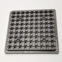 China Optical Industry Antistatic Electronic Component Tray 101.55×101.55mm with 0.3mm Flatness and 81-Capacity Matrix for sale