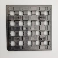 China ESD PPE Black Electronic Components Tray - 12×9.8mm Pocket Size, 20-Pocket Matrix, High Temperature Resistant for sale