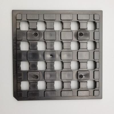 China ESD PPE Black Electronic Components Tray - 12×9.8mm Pocket Size, 20-Pocket Matrix, High Temperature Resistant for sale