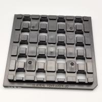 China ESD PPE Black Electronic Components Tray - 12×9.8mm Pocket Size, 20-Pocket Matrix, High Temperature Resistant for sale