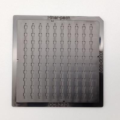 China Custom ABS Antistatic Bare Die Trays 1.4×1.4×0.26mm for Optoelectronic Components Packaging for sale