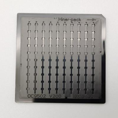 China Plastic Anti Static Bare Die Trays - 100 Pocket Matrix, 1.3x0.86mm Size, 10⁴-10¹¹ Ohm ESD Protection for sale