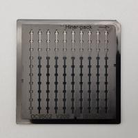 China Plastic Anti Static Bare Die Trays - 100 Pocket Matrix, 1.3x0.86mm Size, 10⁴-10¹¹ Ohm ESD Protection for sale