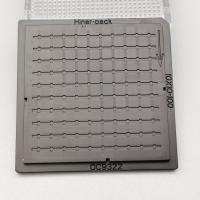 China HN2079 Wafer Bare Die Tray 50.7×50.7×4mm with 100 Cavity Matrix for IC Chip Packaging for sale