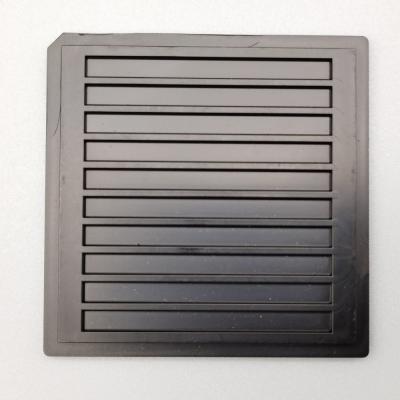 China Reusable 2 Inch Bare Die Trays - Black ESD ABS Material with 38×2.67×1.1mm Pocket Size for Electronic Components for sale