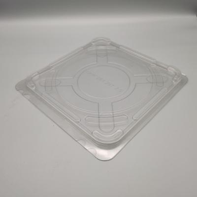 China 8 Inch Clamshell Style Wafer Cassette Carrier - Transparent PS Plastic Frame for Single Wafer Shipping (1 PCS Capacity) for sale