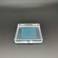 China Blue Silk Printed Bottom Gel Pak Boxes 55x55x10mm for ESD-Safe Component Transport and Display for sale