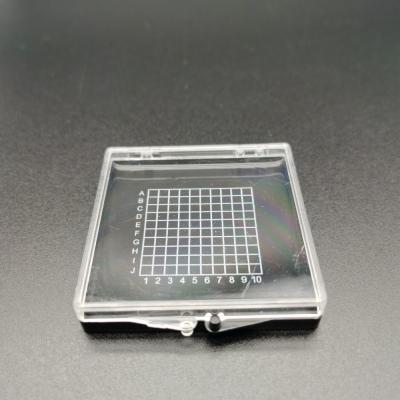 China Lightweight Gel Sticky Box 55x55x10mm Transparent Cover with Anti-Static Protection for Gemstones and Micro-Components for sale