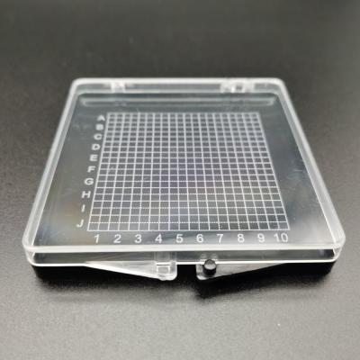 China ODM Transparent Gel Sticky Box 85x85x13mm for Resistors Capacitors with ESD Protection for sale