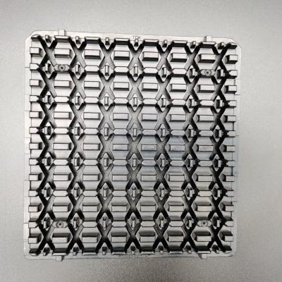 China Through Hole Structure IC Packaging Tray 129.5x135mm with 49 Cavity Matrix and ESD Protection for sale