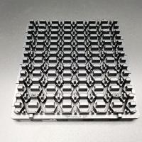 China Through Hole Structure IC Packaging Tray 129.5x135mm with 49 Cavity Matrix and ESD Protection for sale