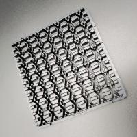 China Through Hole Structure IC Packaging Tray 129.5x135mm with 49 Cavity Matrix and ESD Protection for sale