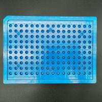 China PEI ESD Plastic Electronic Components Tray 220x160x13.7mm with 160 Cavities for IC Packaging for sale