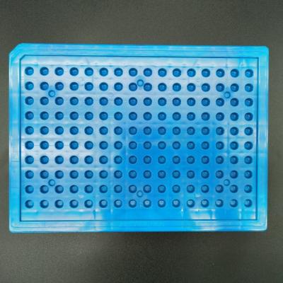 China PEI ESD Plastic Electronic Components Tray 220x160x13.7mm with 160 Cavities for IC Packaging for sale