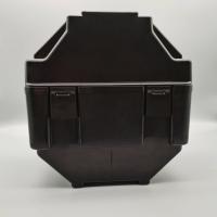 China 8 Inch Black Wafer Shipping Box 25 Slots ESD PP Material for Semiconductor Transport for sale